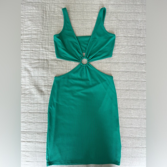Dresses | Green Cutout Sundress | Poshmark